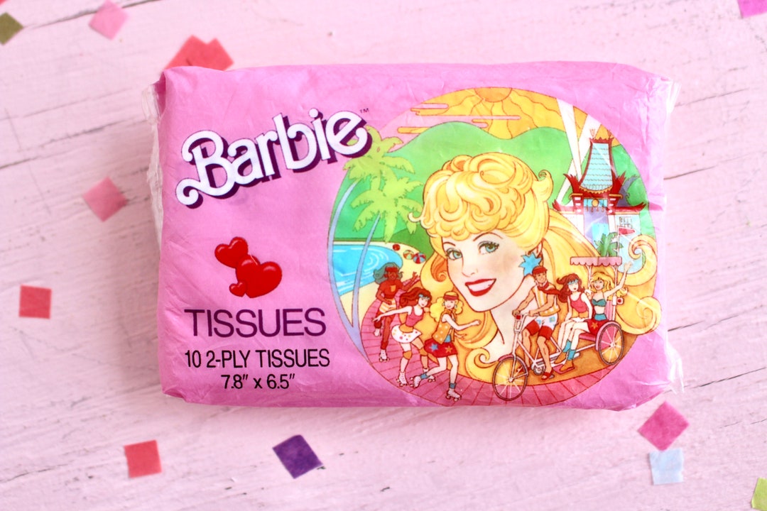 California Dream Barbie Travel Tissues, 80s Vintage Superstar Barbie ...