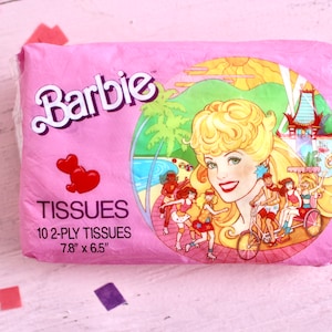California Dream Barbie Travel Tissues, 80s Vintage Superstar Barbie ...