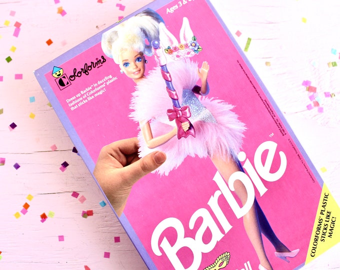Barbie Make up Kit Colorforms Dress up Play Set, Vintage 80s 90s Barbie ...