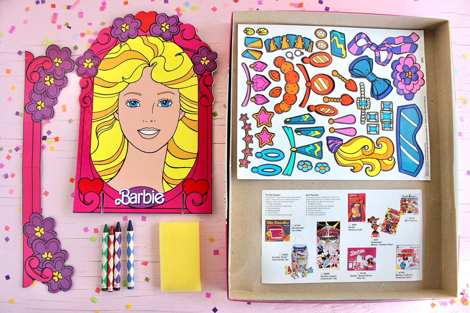Barbie Make up Kit Colorforms Dress up Play Set Vintage 80s - Etsy