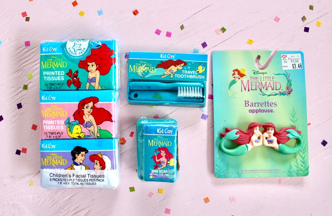 Vintage the Little Mermaid Hair Accessories and Bath Toiletries ...