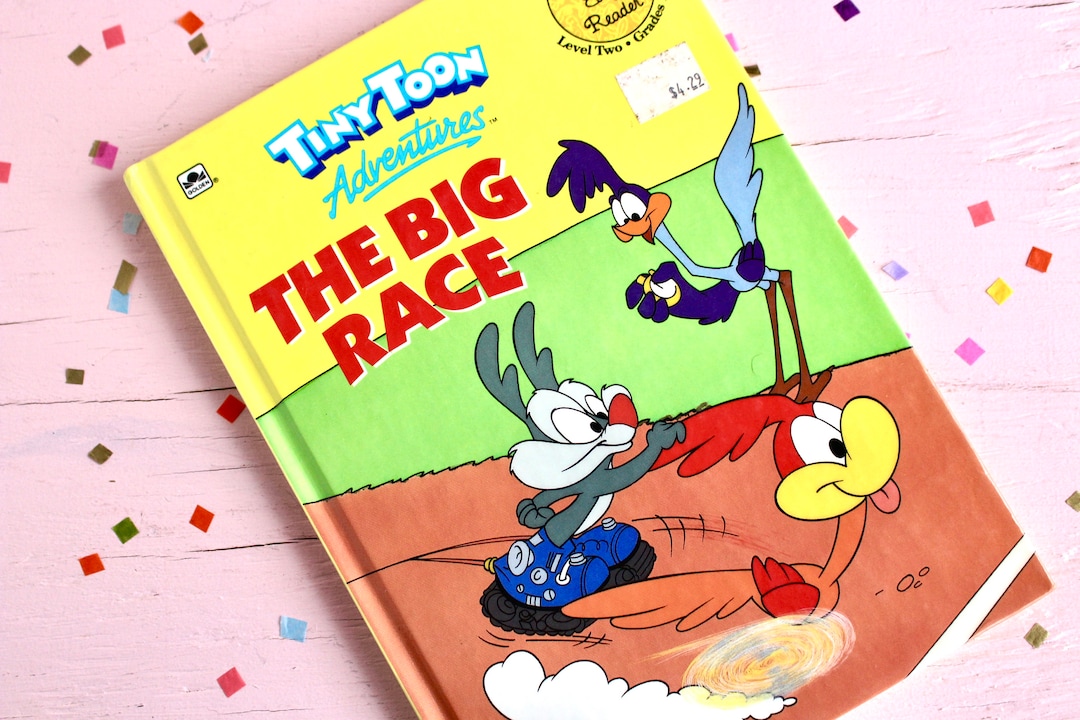 Tiny Toons Adventures Hardcover Kids Book the Big Race - Etsy