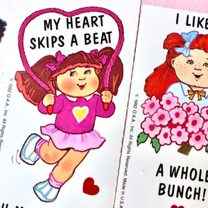 Cabbage Patch Kids Valentines Cards With Envelopes Set of 5, Vintage ...