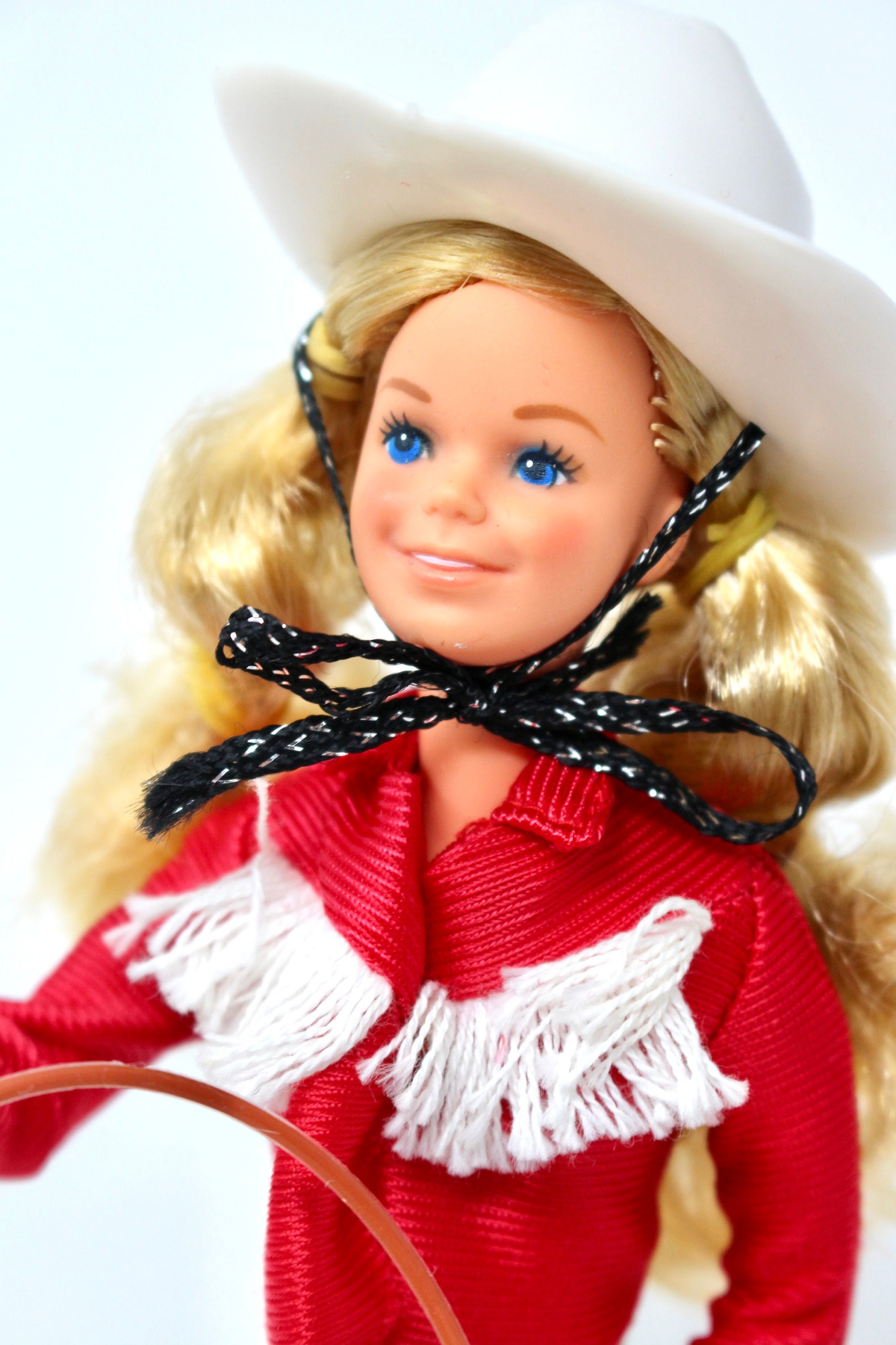 Vintage 80s Superstar Era Red Western Barbie Doll by Mattel Horse Lovin ...