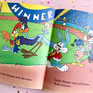Tiny Toons Adventures Hardcover Kids Book the Big Race - Etsy