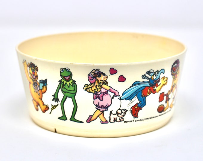 RARE Muppets Melamine Collector Bowl, Vintage 80s Kids Deka Dish Plate ...