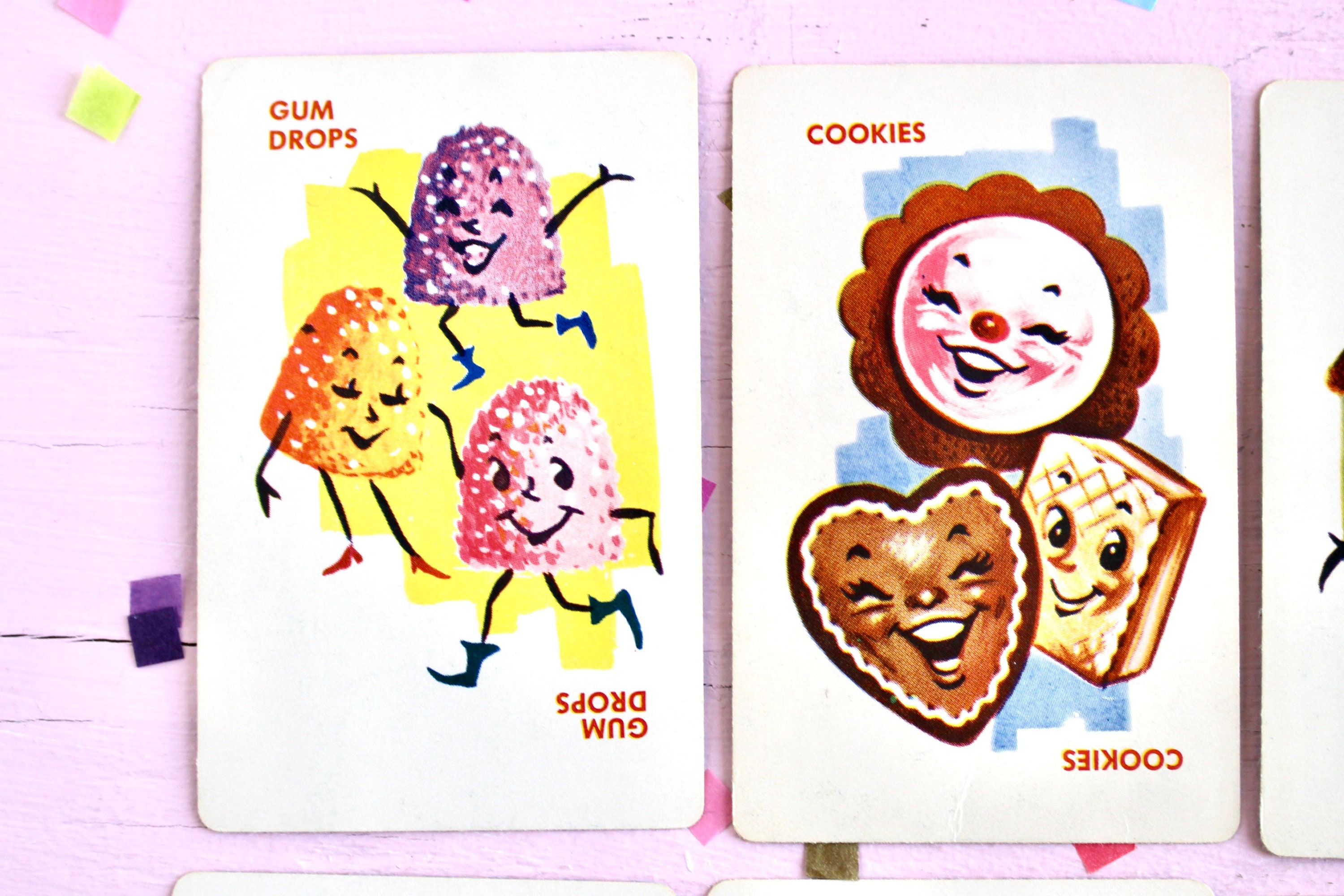 Candy Dandy Playing Cards Set of 8 Retro Candy Cards 50s 60s - Etsy