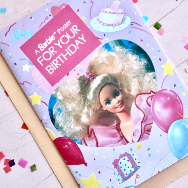 Barbie Birthday Card - Etsy