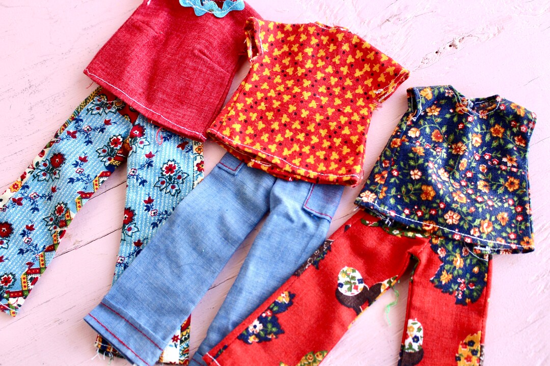 Vintage 70s Ken Doll Shirt and Pant Set, Choose Your Own, Retro Boho ...