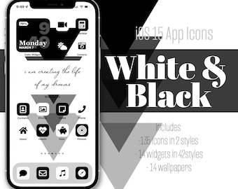 Ipad Icon Black and White Widget - Etsy