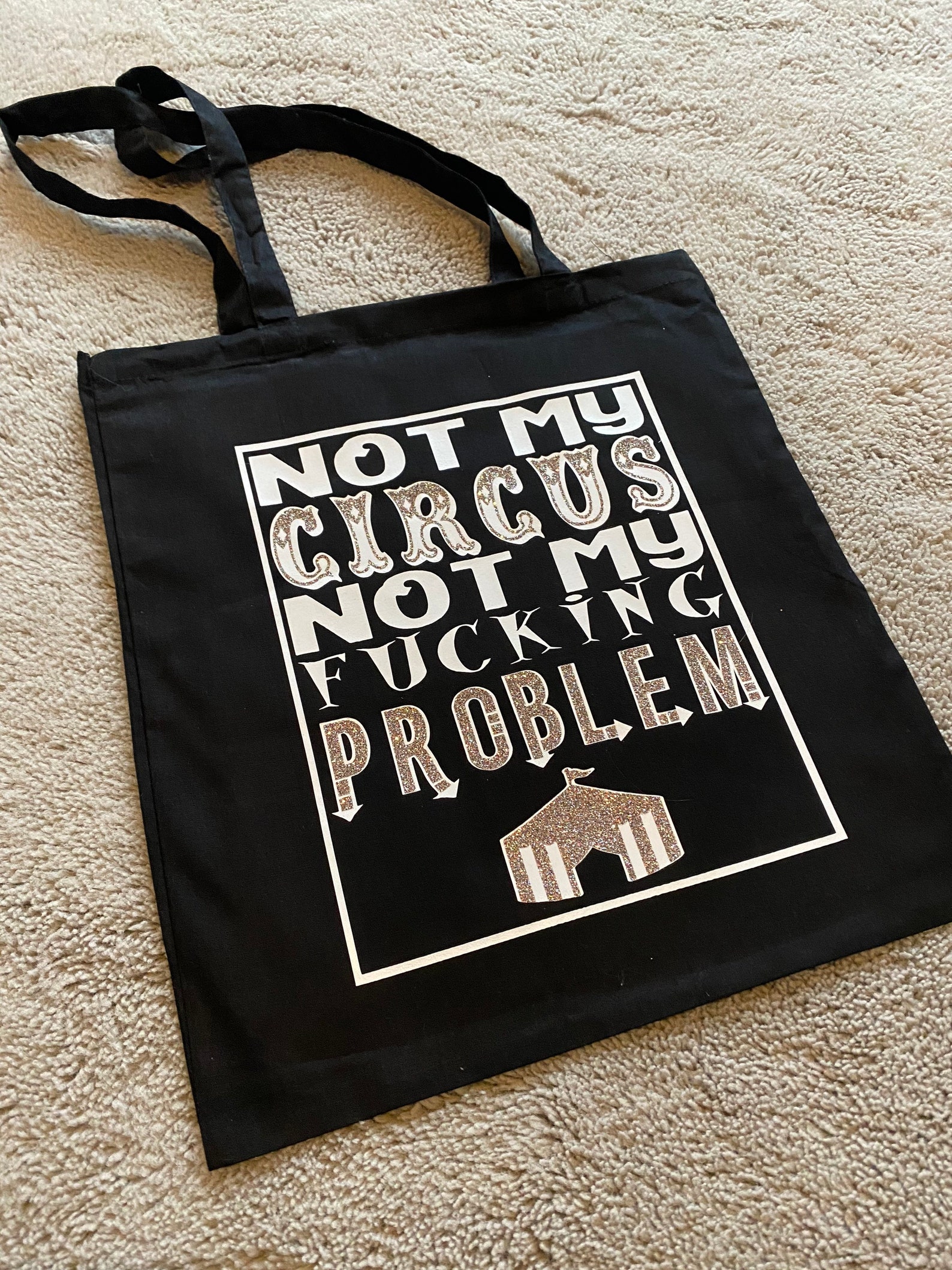 Not My Circus Not My Fucking Problem Tote Shopping Bag - Etsy