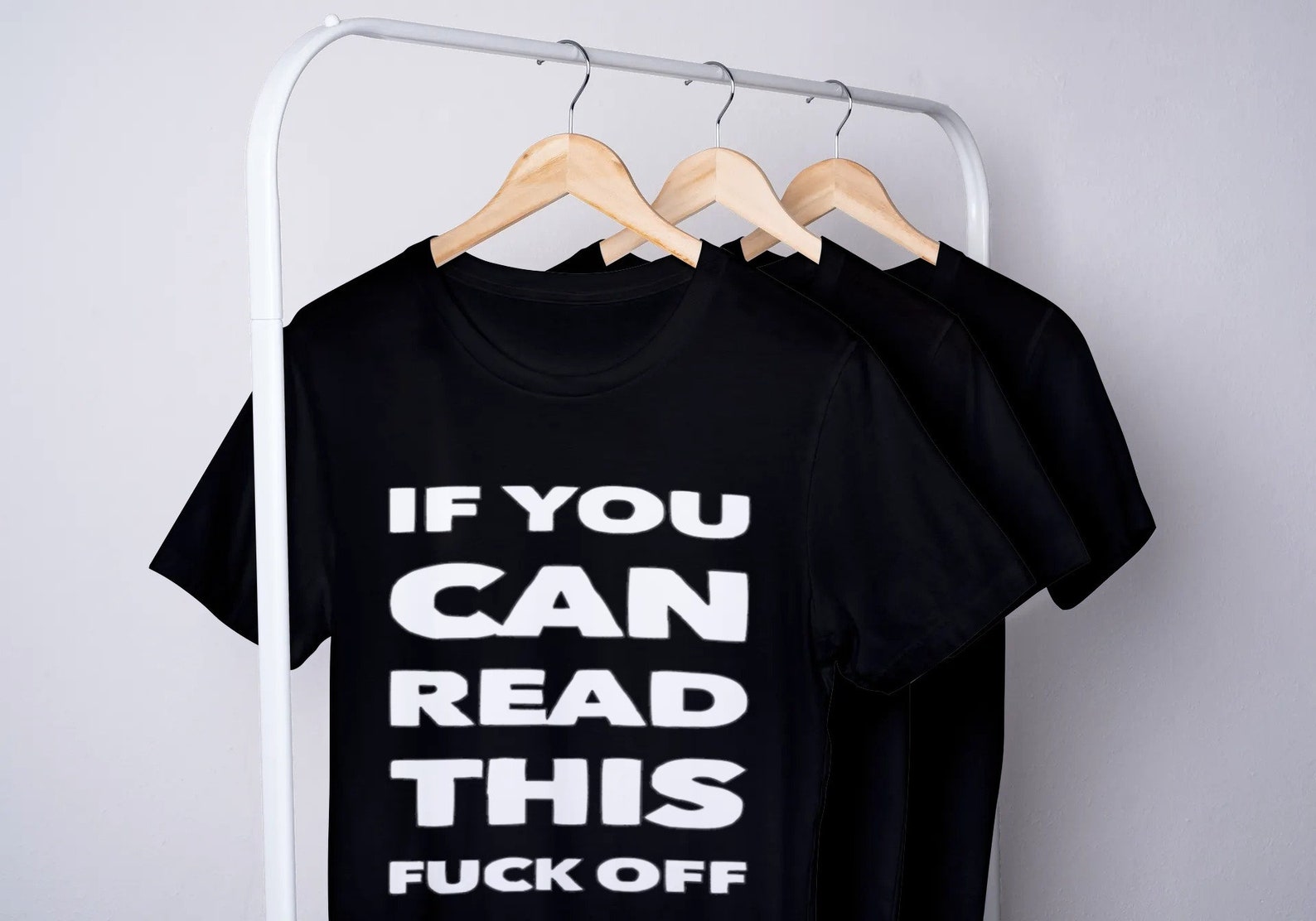 If You Can Read This F Off Unisex Cotton T-shirt Sweary - Etsy