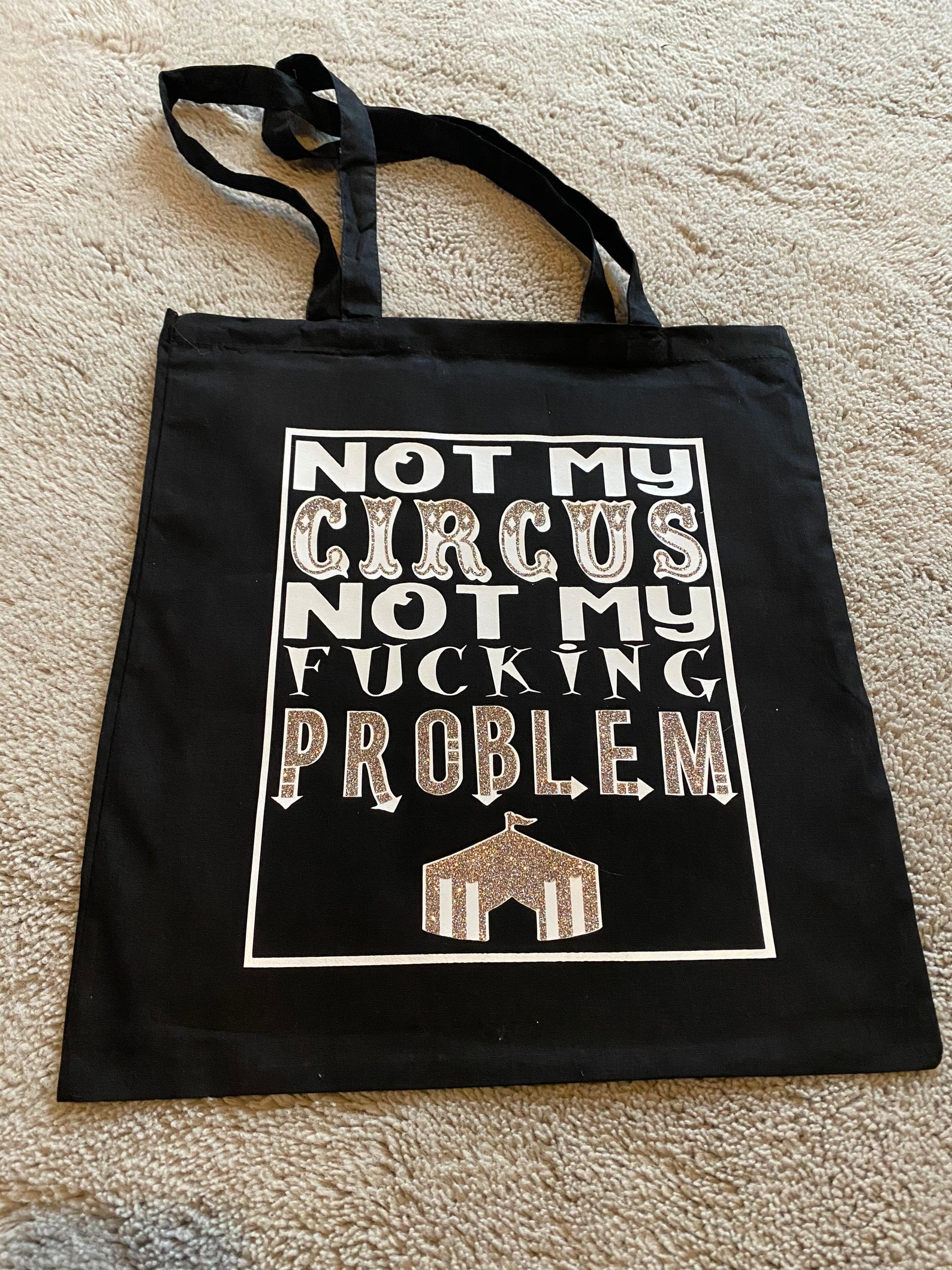 Not My Circus Not My Fucking Problem Tote Shopping Bag - Etsy