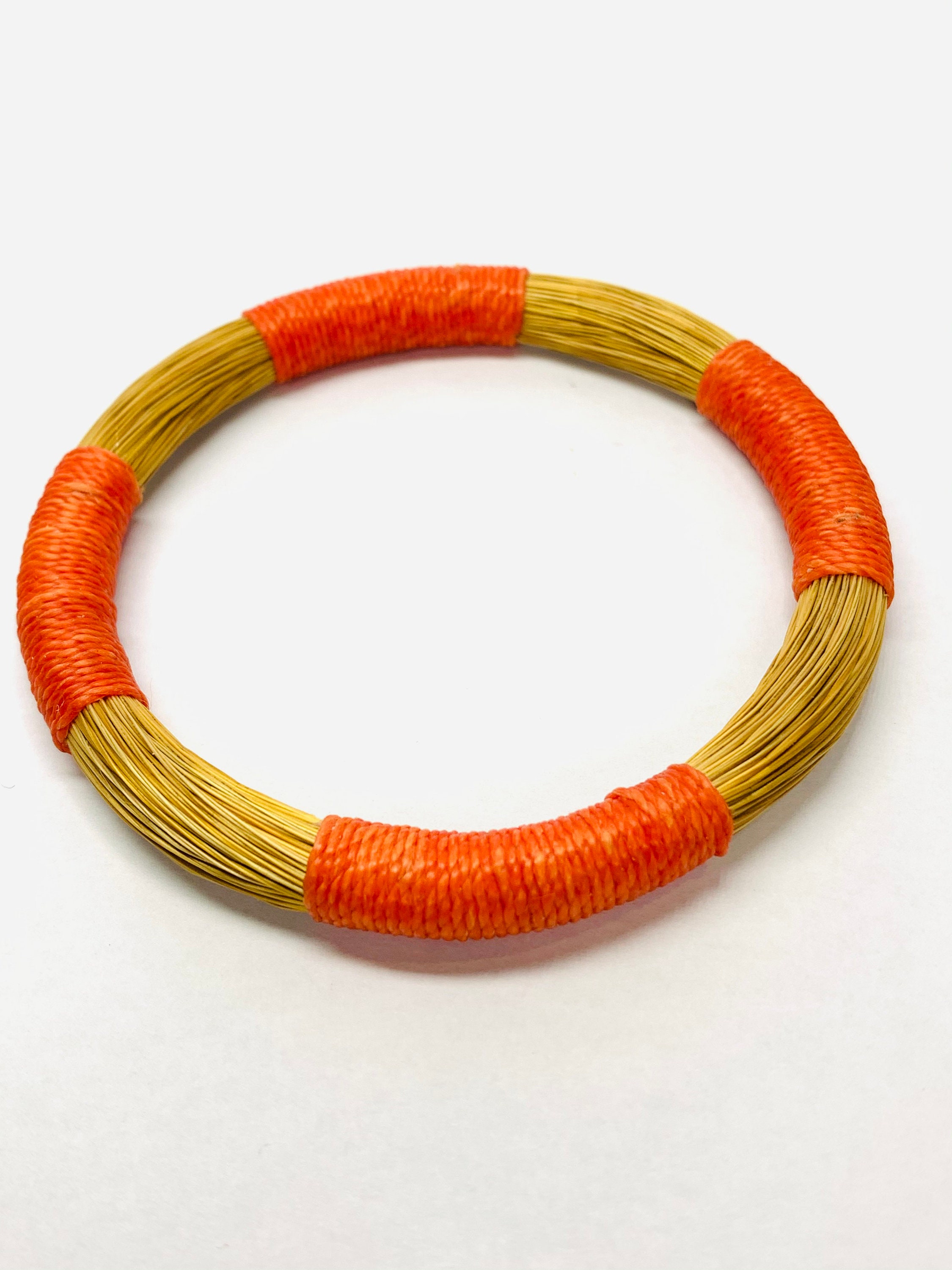 Orange and Gold Bangles | Stack Bangles | Eco Jewellery | Organic ...