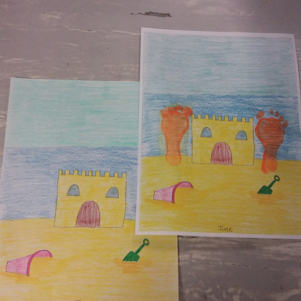 June Handprint Art - Etsy