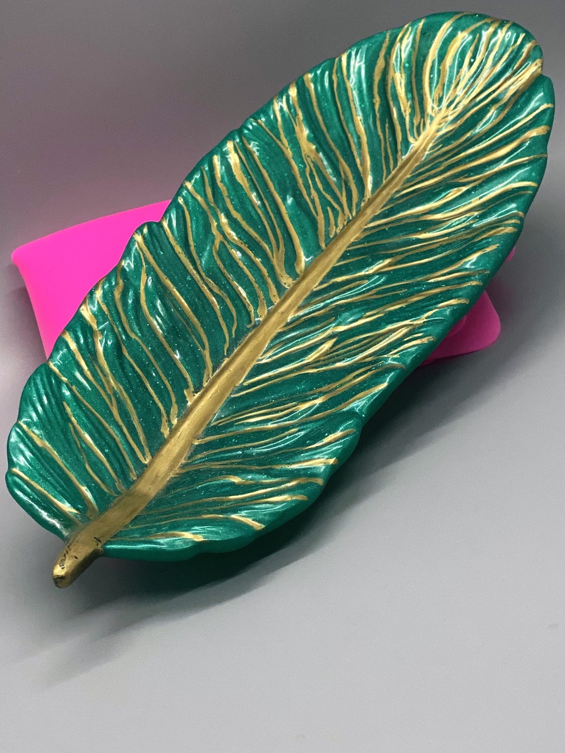 Custom Resin Feather Trinket Tray - Etsy