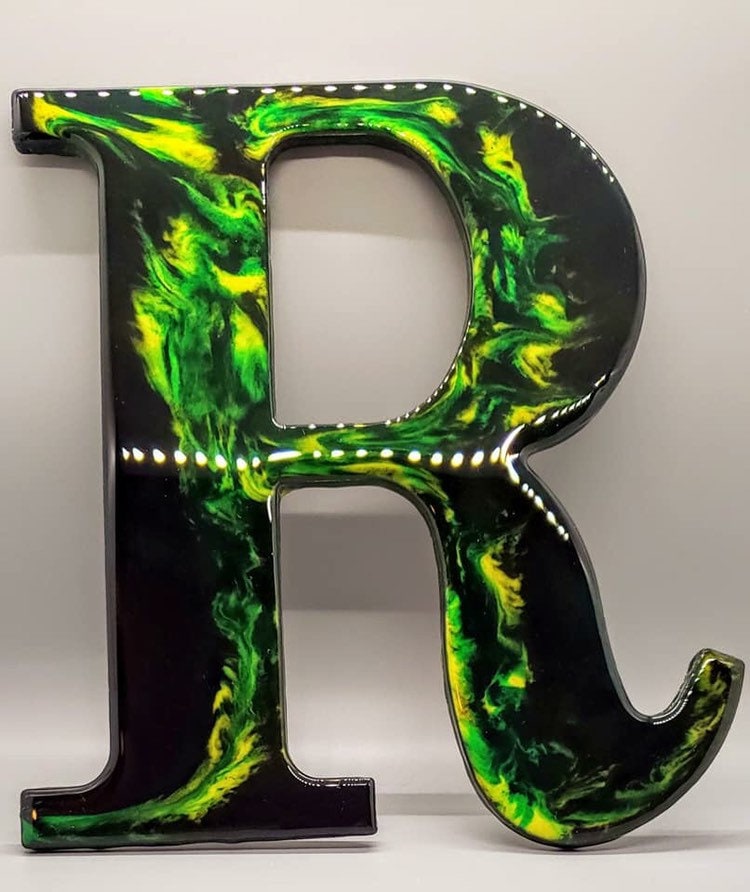 Customized Epoxy / Resin Art Letters - Etsy