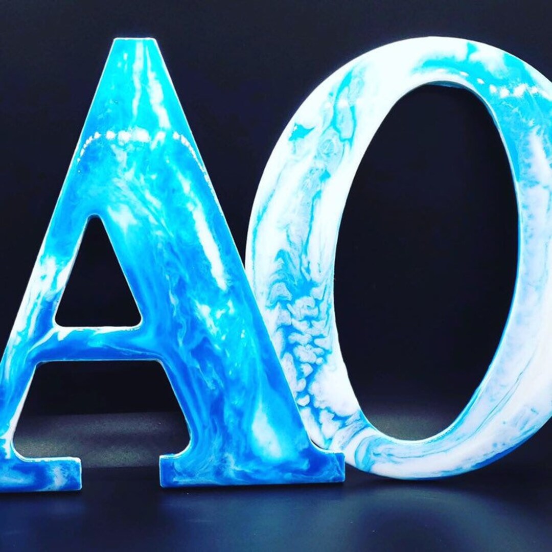Customized Epoxy / Resin Art Letters - Etsy