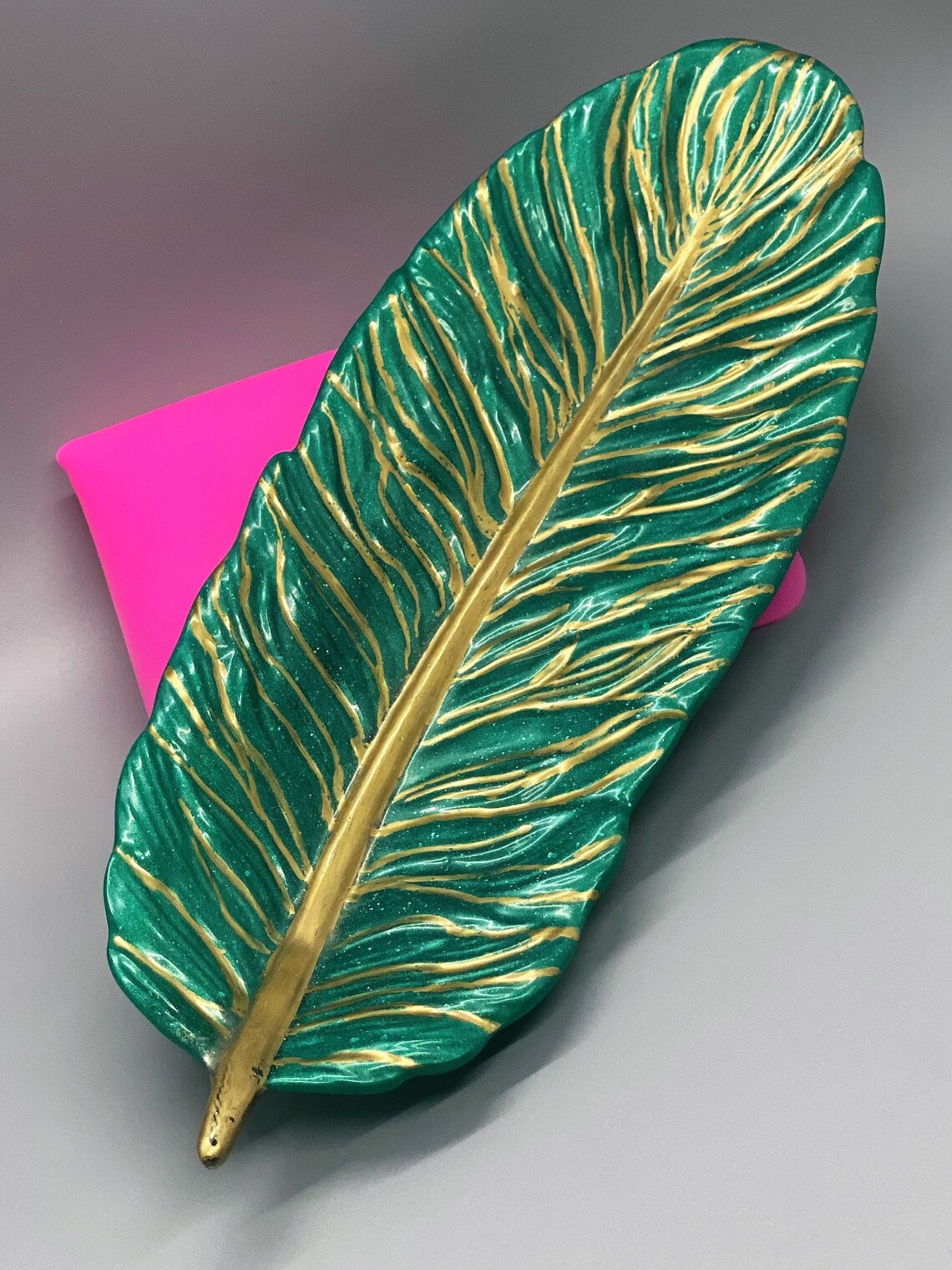 Custom Resin Feather Trinket Tray - Etsy