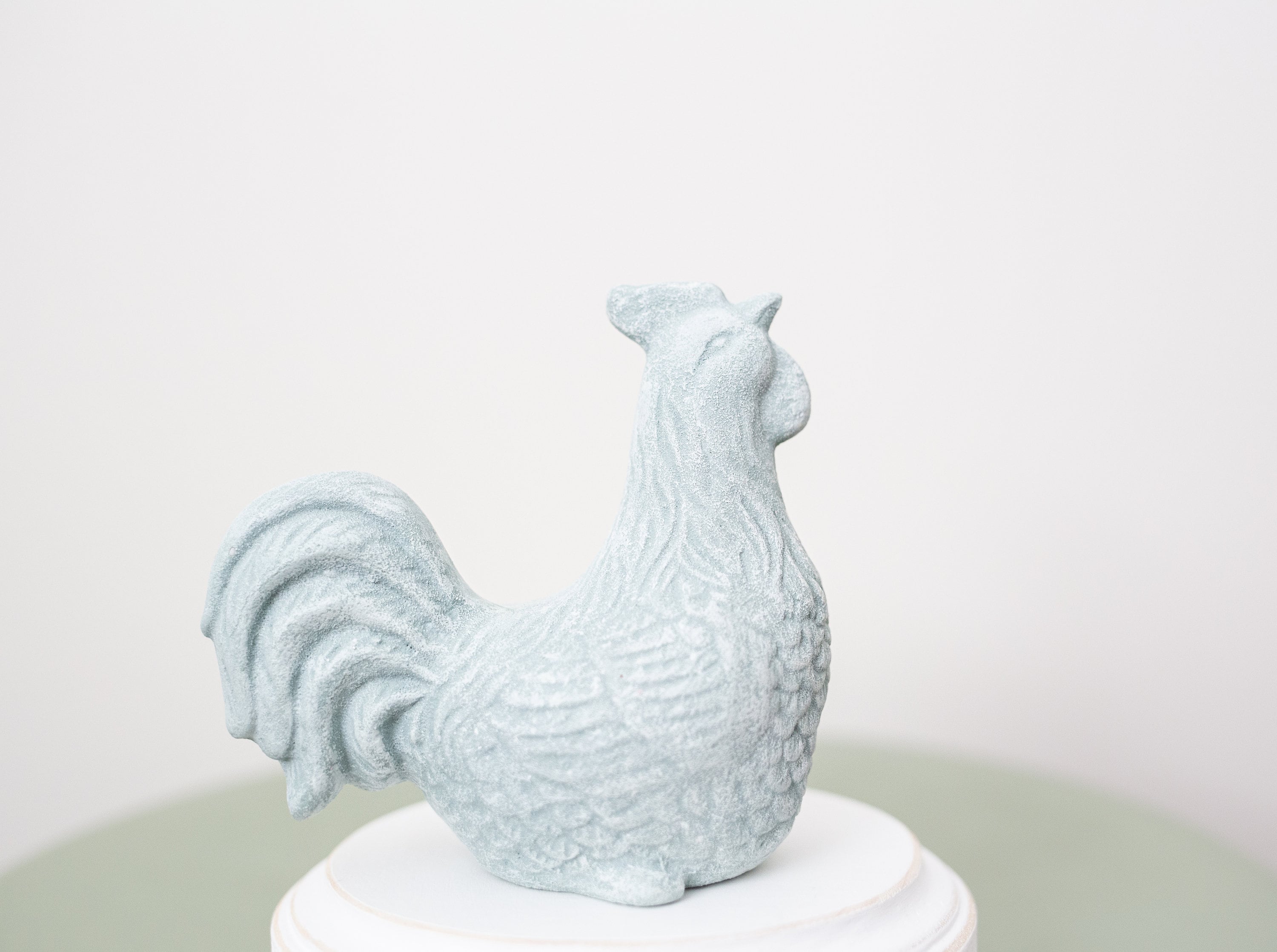 Rooster and Riser Set, Bird Figurine, Rooster Decor, Bird Gift, Bird ...