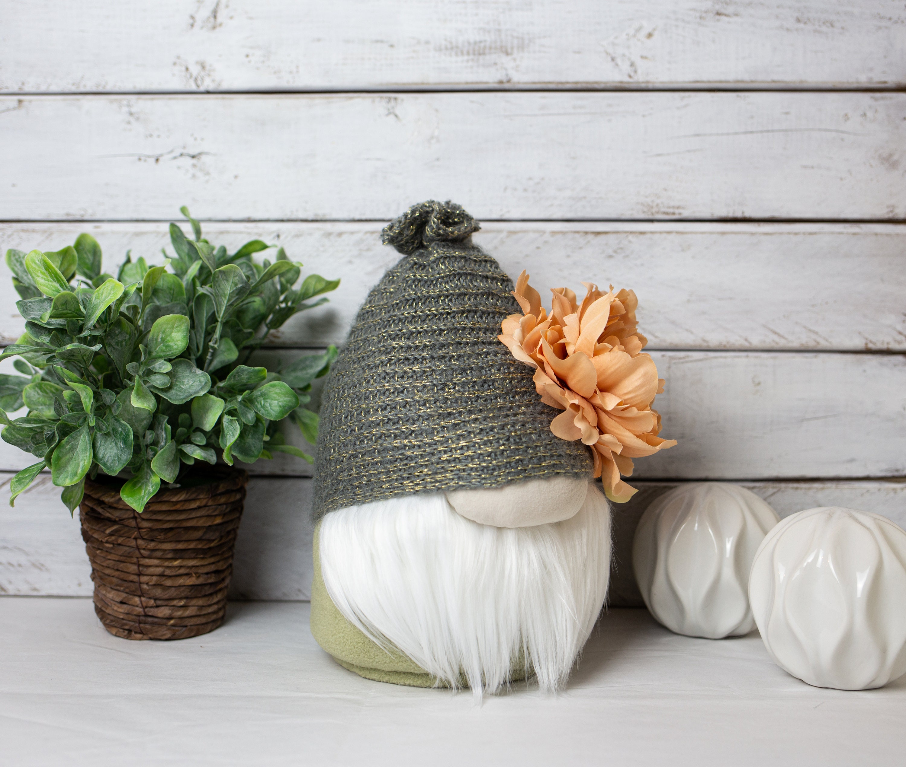 Gnomo gnomo suéter gnomo decorativo gnomo verde gnomo - Etsy España