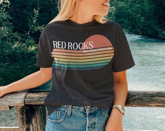 Red Rocks T Shirt - Etsy