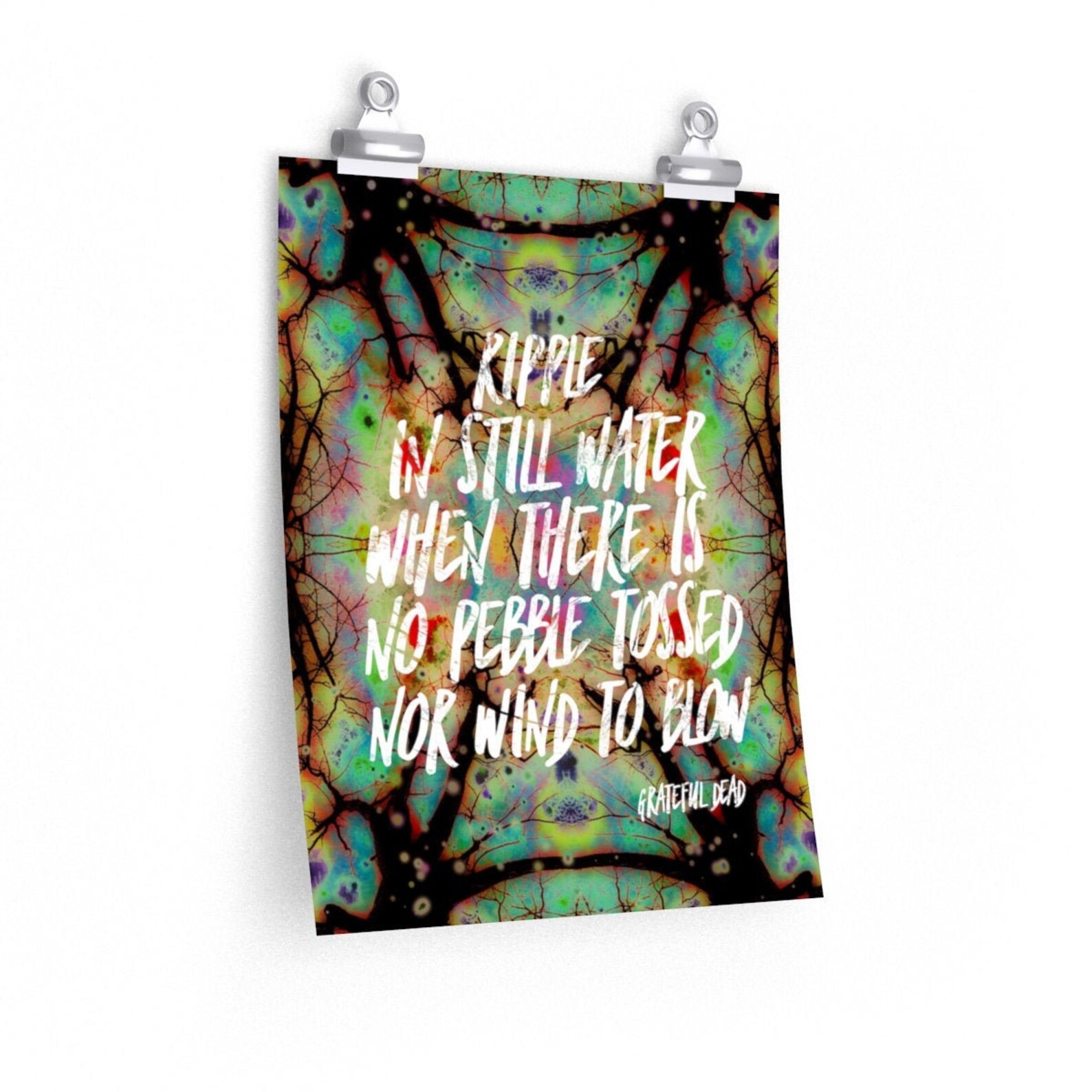 Grateful Dead Ripple Lyrics Premium Art Print Poster. - Etsy