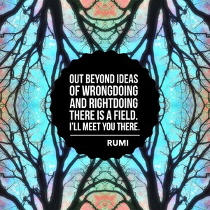 There is a Field Rumi Art Print. Unique Premium Poetry Poster. - Etsy
