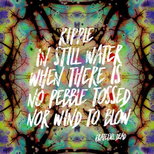 Grateful Dead Ripple Lyrics Premium Art Print Poster. - Etsy