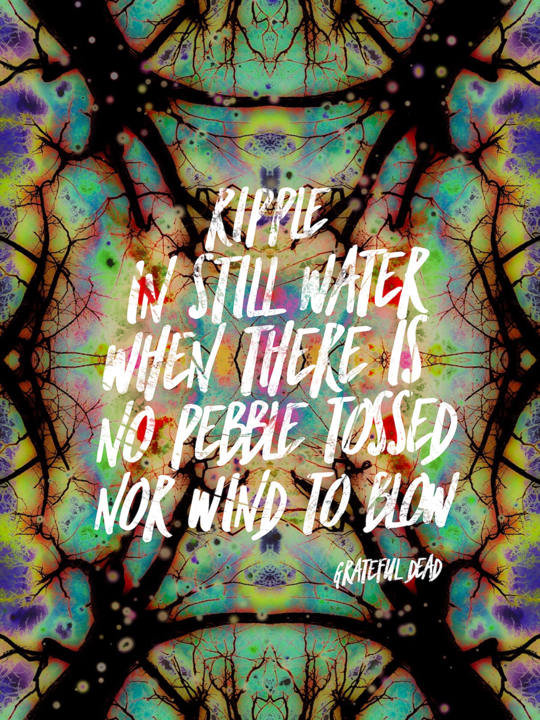 Grateful Dead Ripple Lyrics Premium Art Print Poster. - Etsy UK
