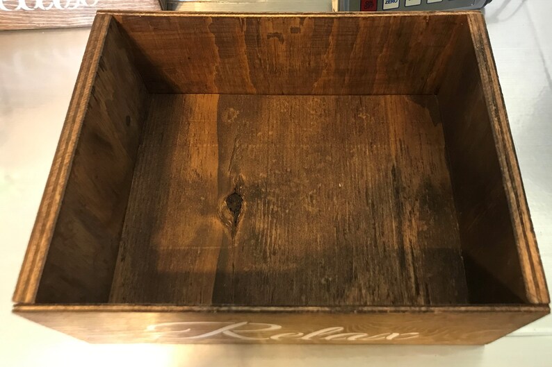 Handmade Keepsake Relax Crate | Eco Friendly | Small Wooden Crate ...