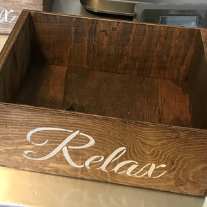 Handmade Keepsake Relax Crate | Eco Friendly | Small Wooden Crate ...