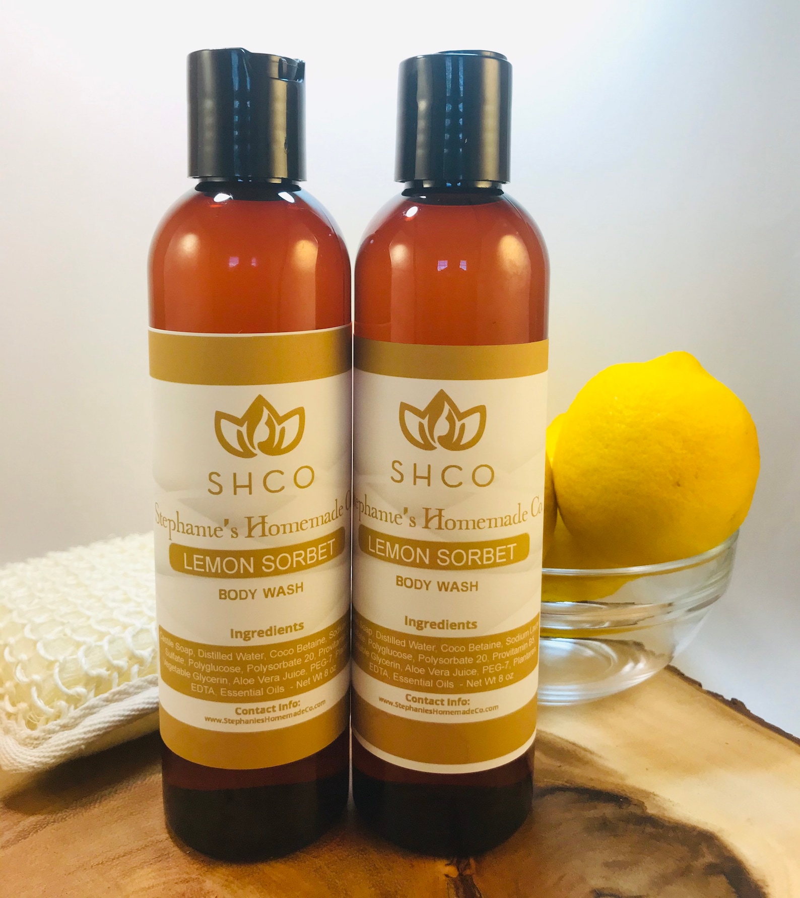 Body Wash Lemon Sorbet Natural Shower Gel Body Cleanser - Etsy