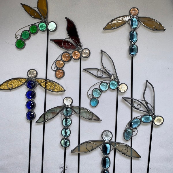 Stained Glass Garden Stakes - Etsy