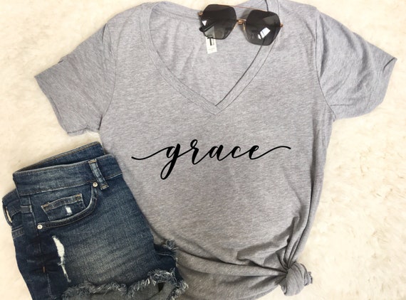 Grace Christian Shirt Faith Based Shirt Womens Faith | Etsy