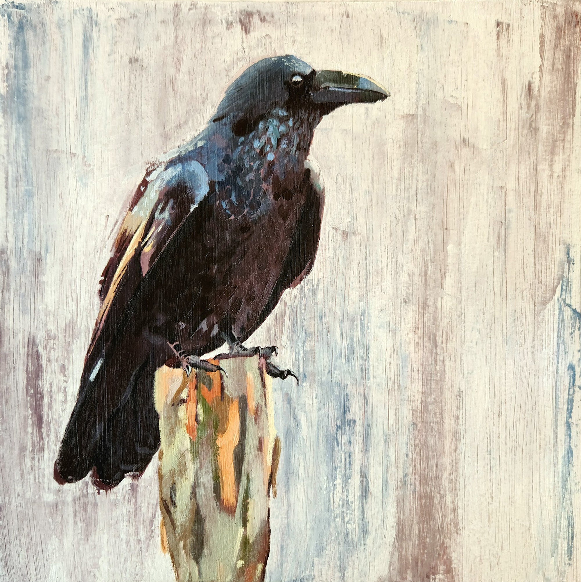 Raven Original Oil Painting - Etsy
