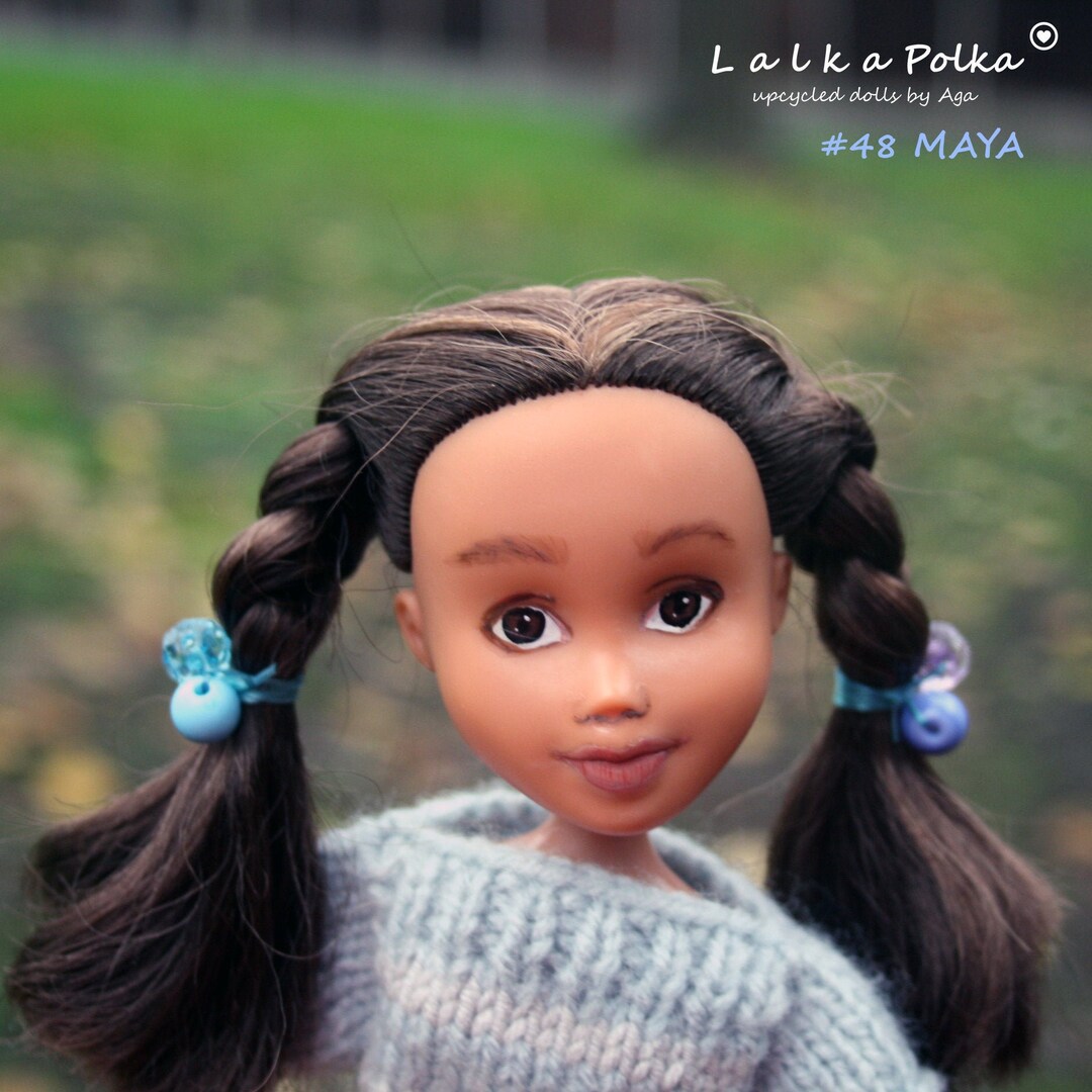 Lalka Polka Dolls, OOAK Doll, Repainted, Restyled, Upcycled, Second ...