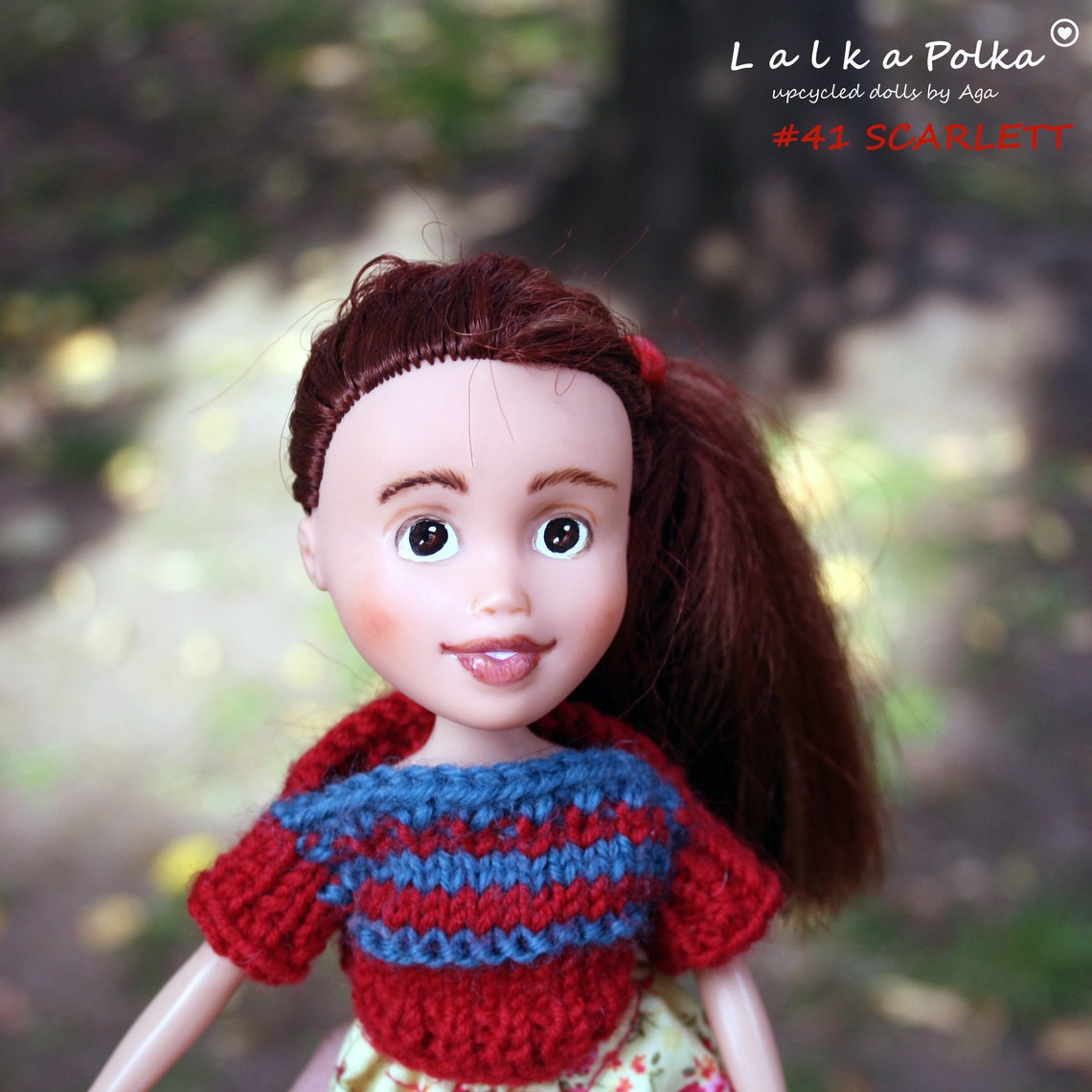 Lalka Polka Dolls, OOAK Doll, Repainted, Restyled, Upcycled, Madeunder ...