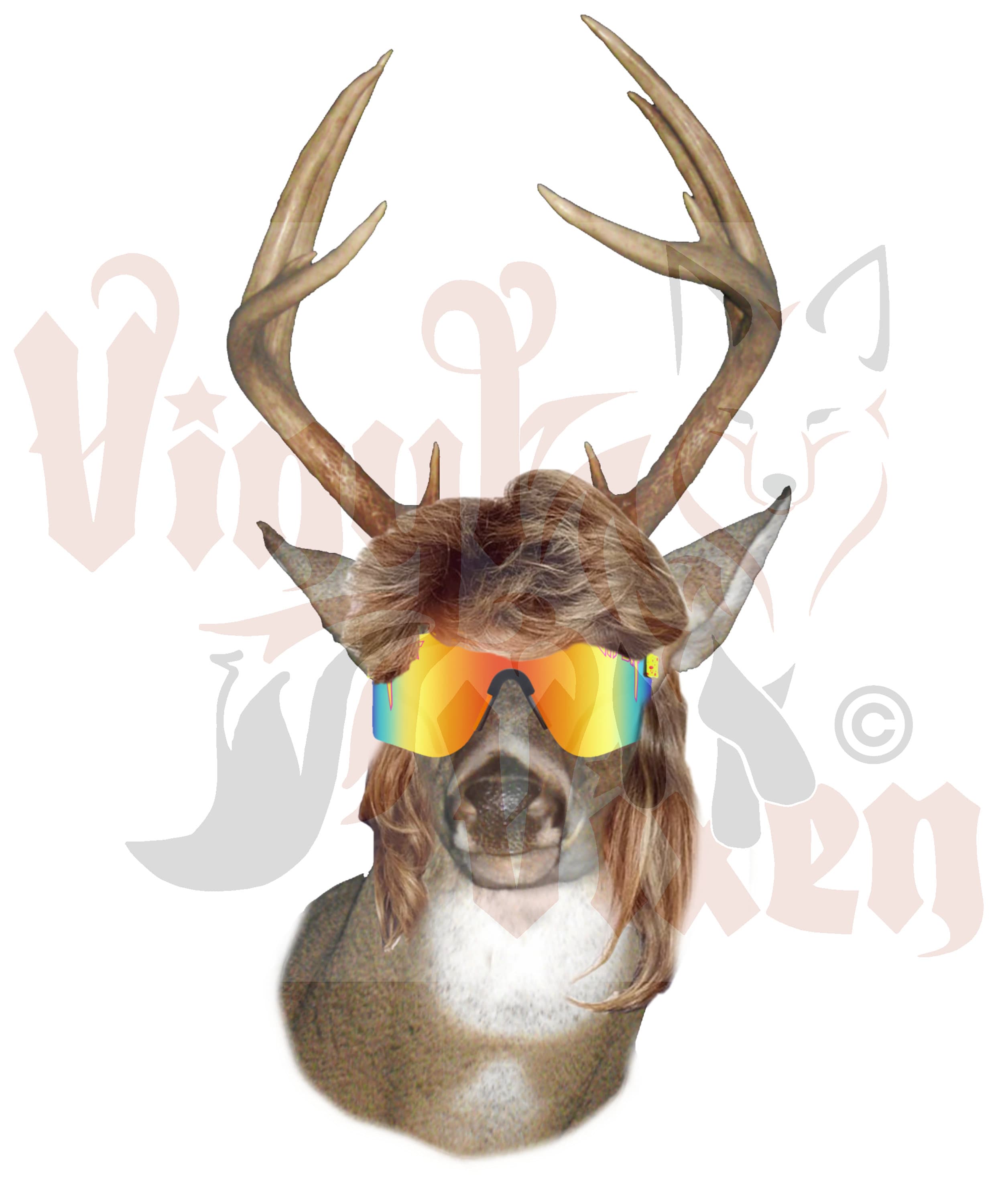 Mullet Deer PNG Digital File, Sublimation - Etsy