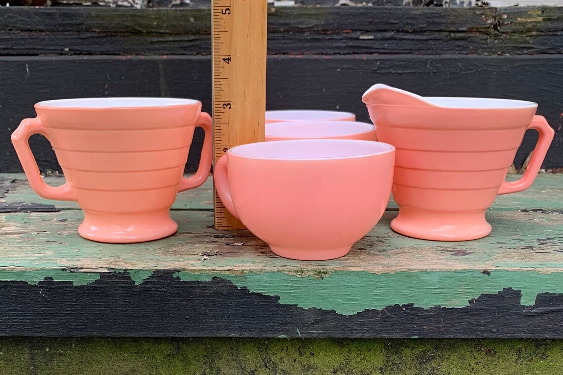 Vintage Pink Hazel Atlas Moderntone Platonite Fired Color | Etsy