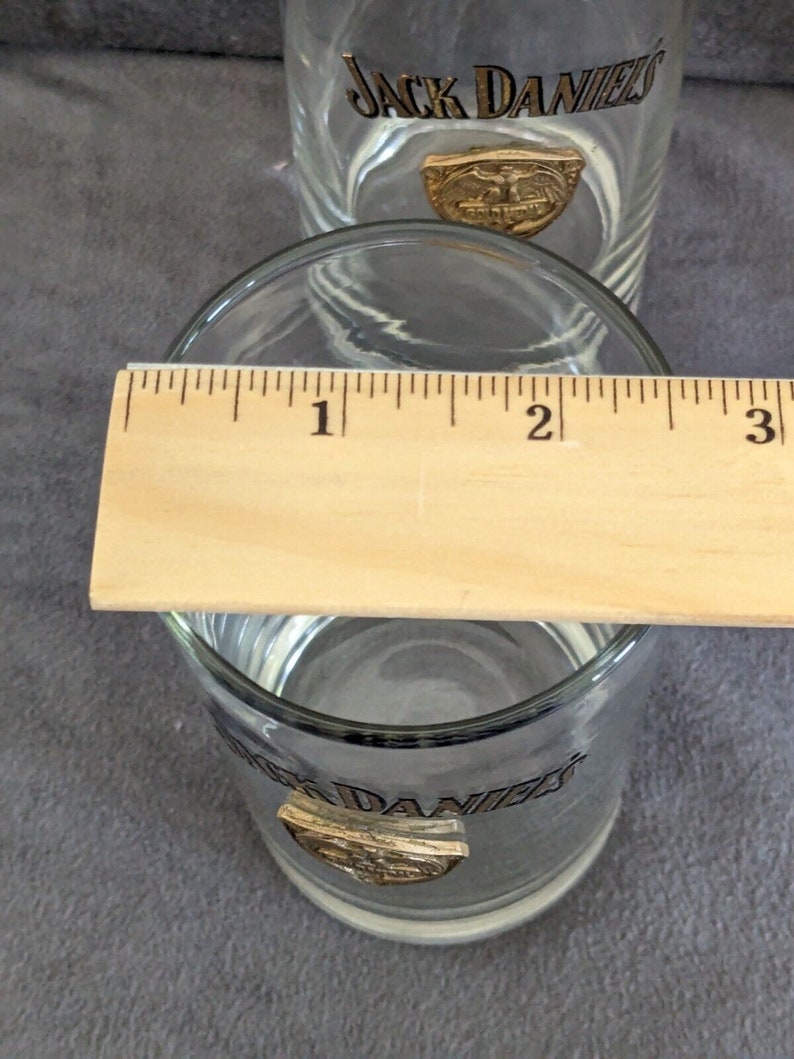 Rare Jack Daniels Whiskey Glasses Gold Medal Louisiana Purchase ...
