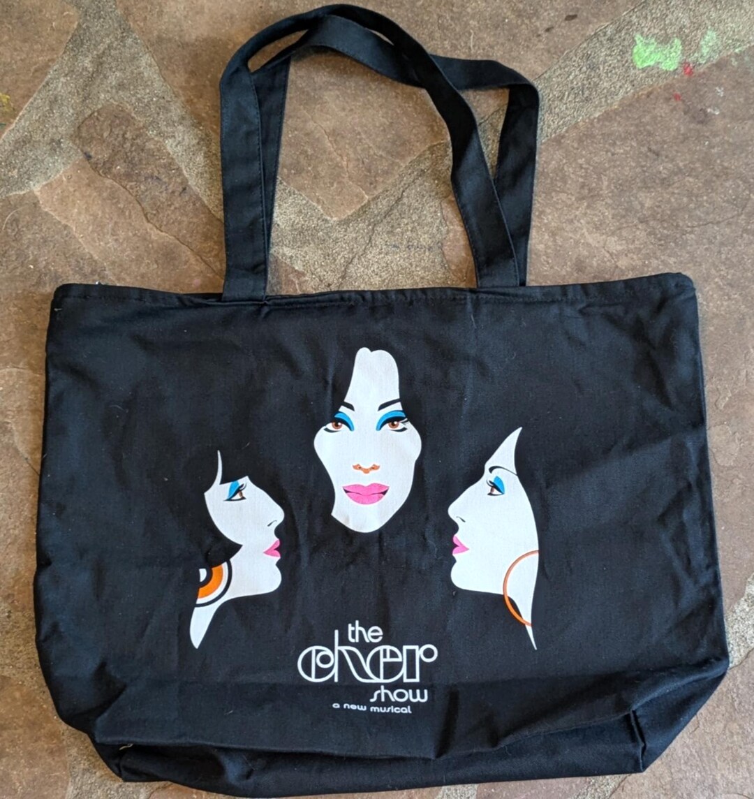 The Cher Show Broadway Musical Official Merch Two Sided Logo Heavy Tote ...