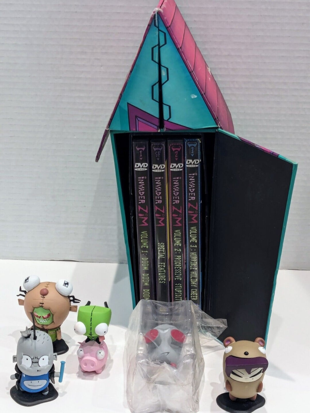 Complete Nickelodeon Invader Zim DVD Collector's House Box Set With GIR ...