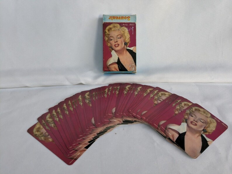 Marilyn Monroe Vintage Original Souvenir Box Playing Cards 1956 ...