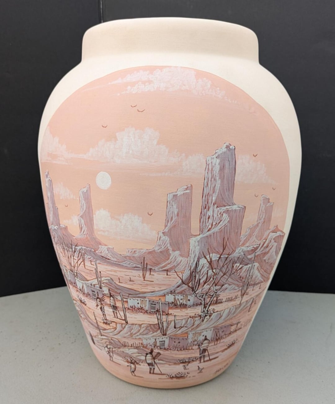 VTG Cherokee Native American Pottery Vase Jar by J. Nelson Tribal ...