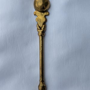 19th C Indian Bronze Puja Spoon Hindu Ritual Water Offering Antique ...