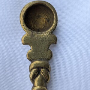 19th C Indian Bronze Puja Spoon Hindu Ritual Water Offering Antique ...