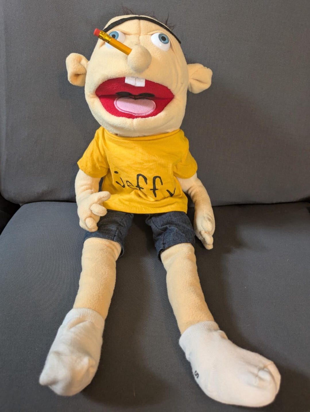 JEFFY Puppet Pencil in Nose SML Super Mario Logan – Missing Accessories ...