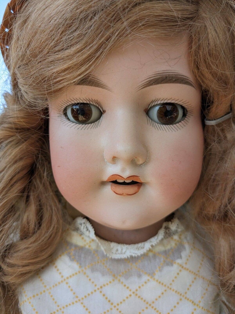 German Early Armand Marseille Bisque Doll Head Composite Body - Etsy