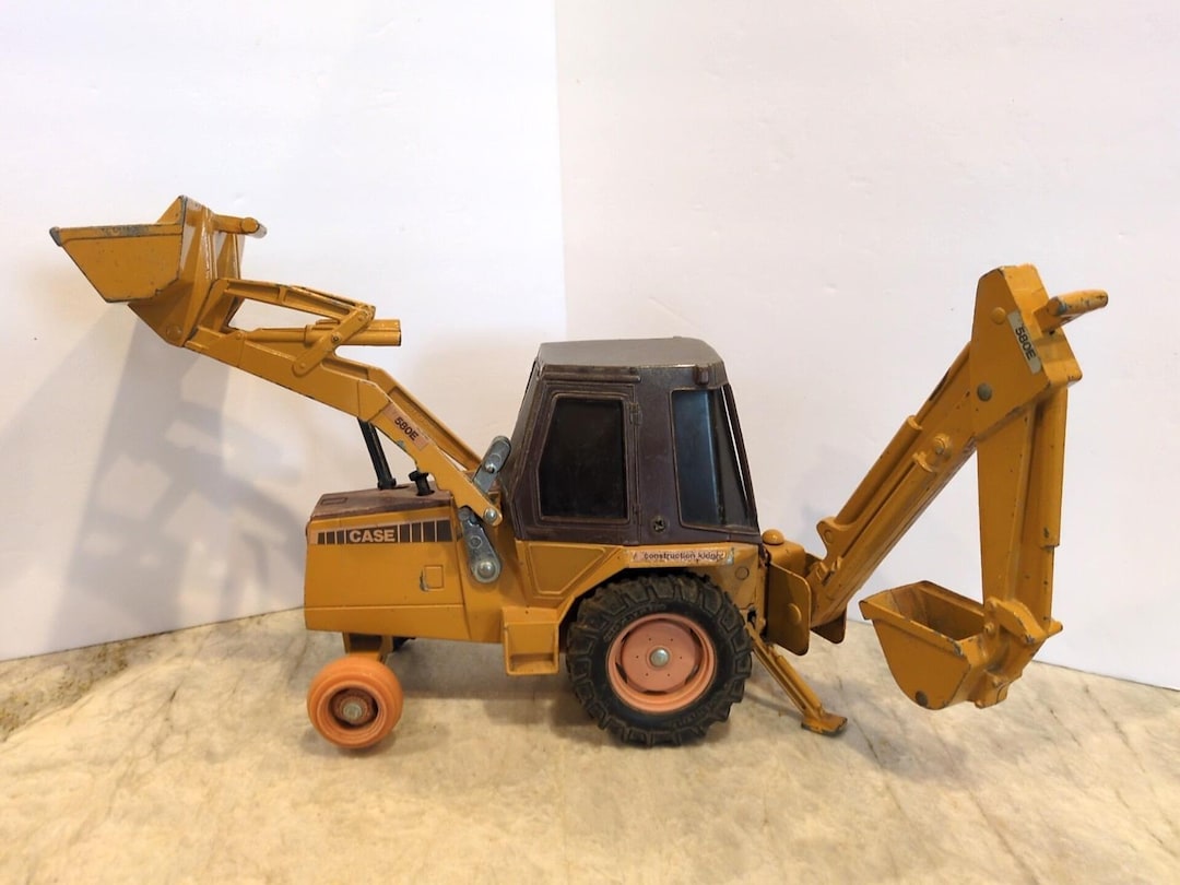 VTG 1986 ERTL 1:16 Diecast Case 580E Construction King Loader Backhoe ...